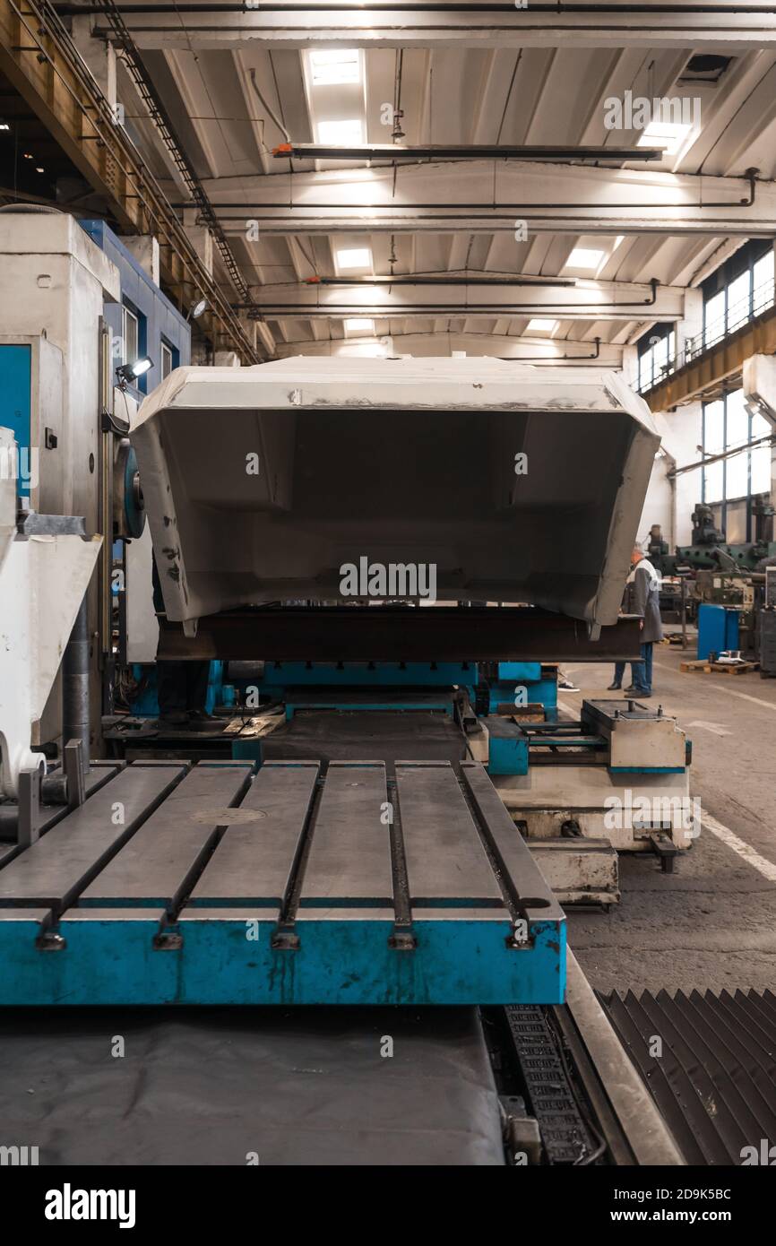 Vertical shot of equipment in a factory Stock Photo - Alamy