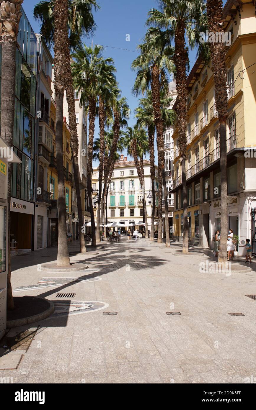Malaga city centre Stock Photo - Alamy