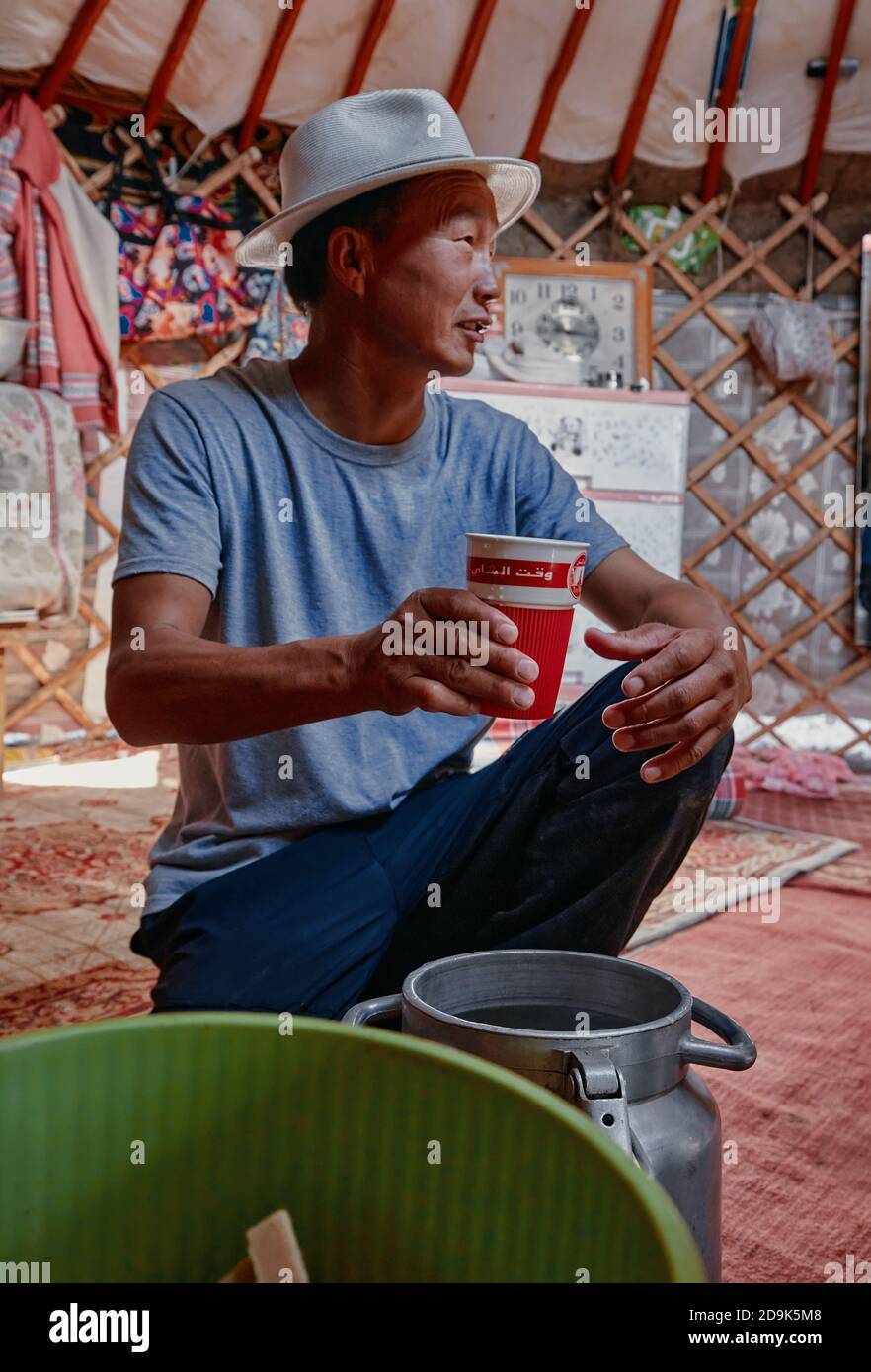Mongolian alcohol hi-res stock photography and images - Alamy
