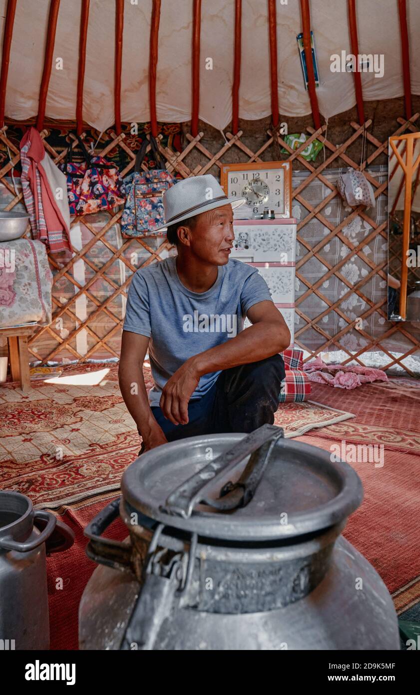 Mongolian alcohol hi-res stock photography and images - Alamy
