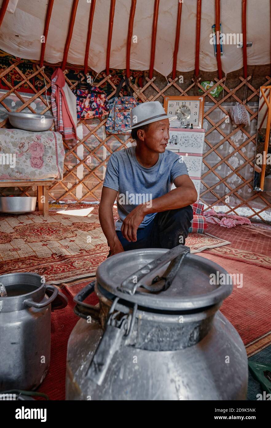 Mongolian alcohol hi-res stock photography and images - Alamy