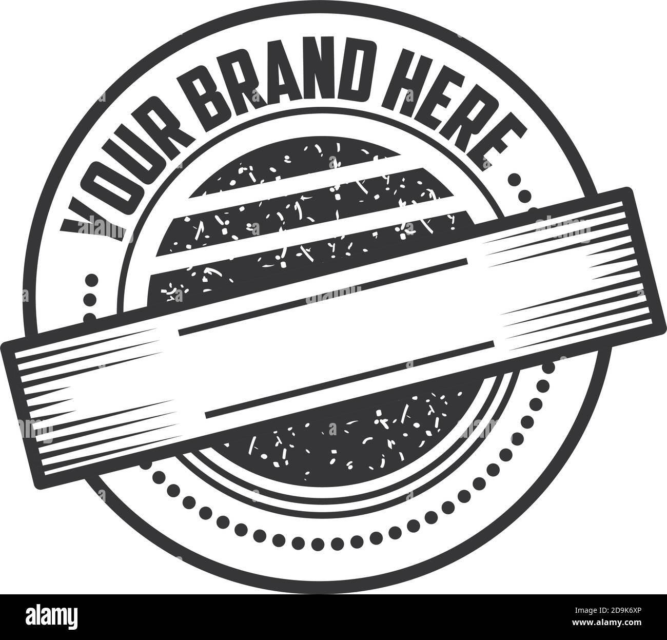 stamp layout style, vintage insignia or logotype brand vector ...