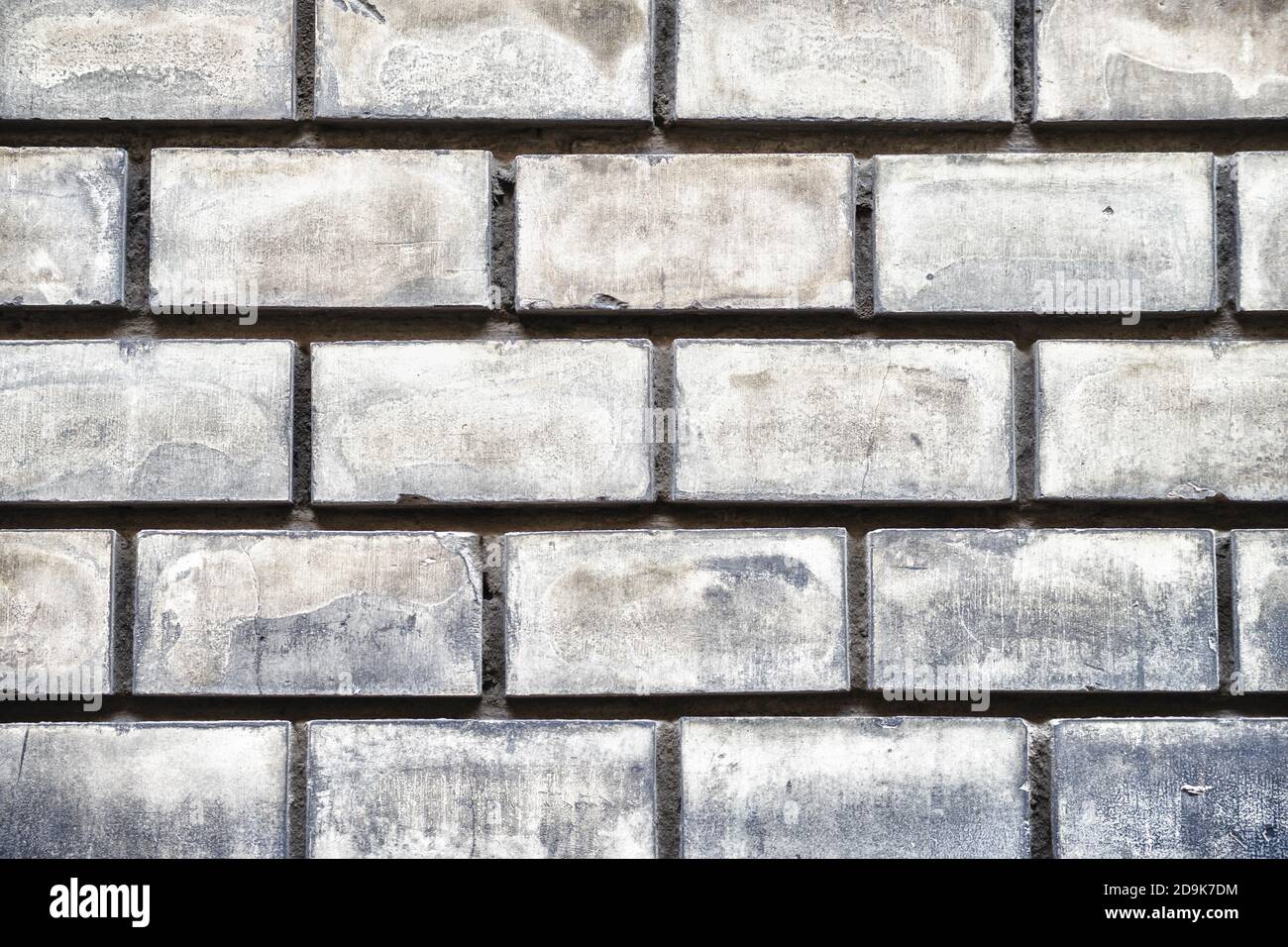 Closeup shot of a silver antique brick wall texture for wallpaper ...