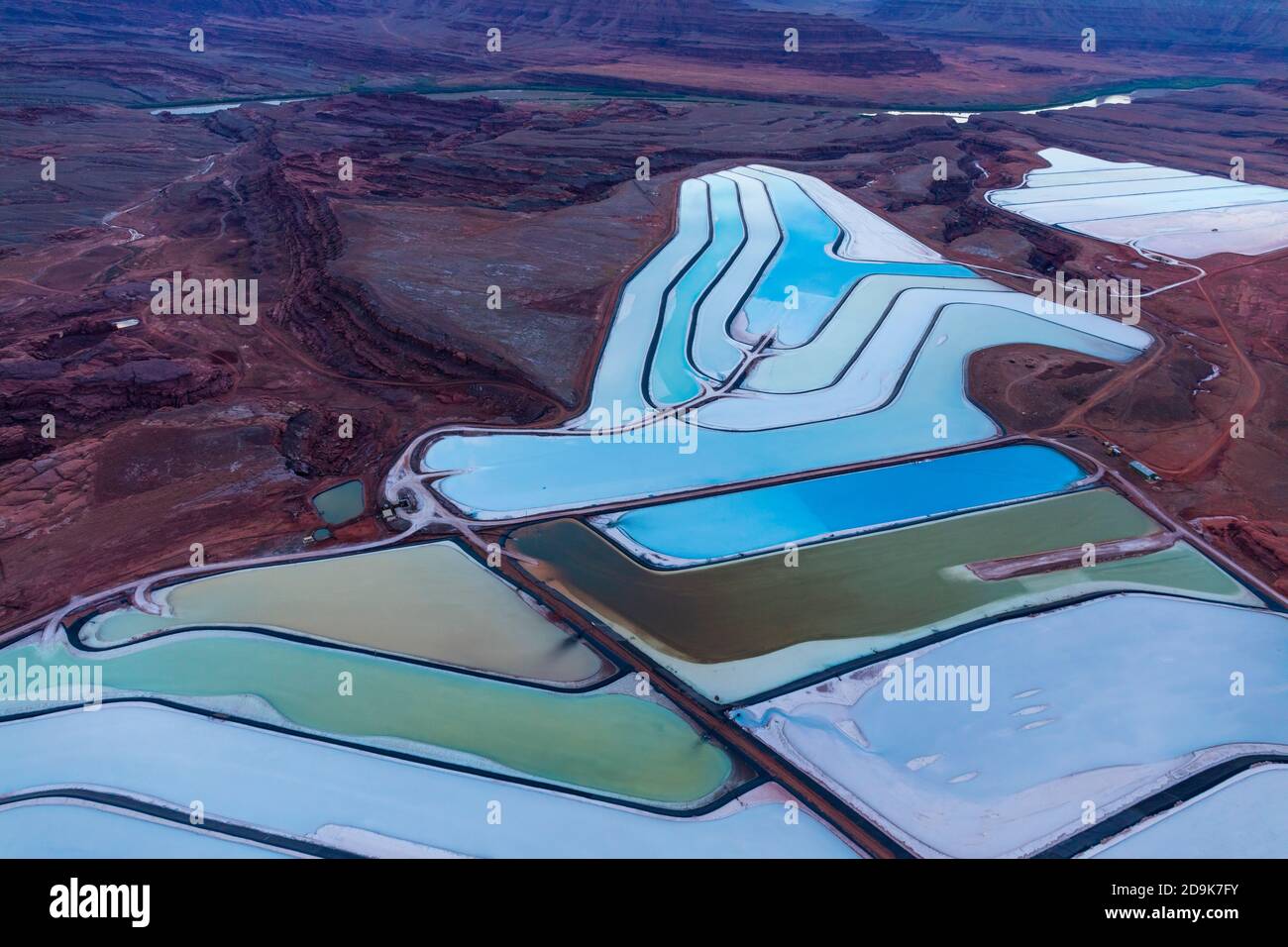 Texas gulf potash pond hi-res stock photography and images - Alamy