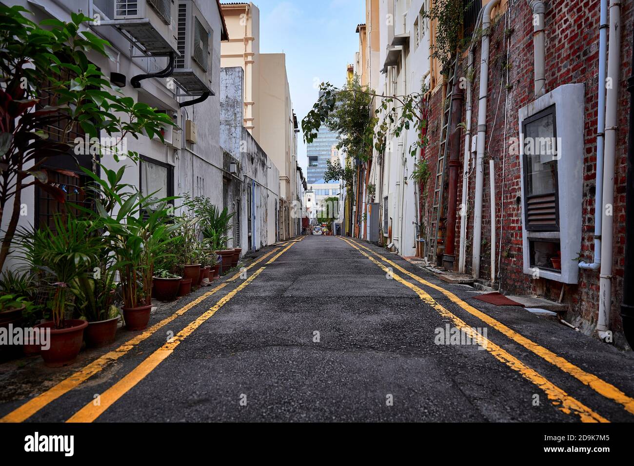 An empty street in Chinatown Stock Photo - Alamy