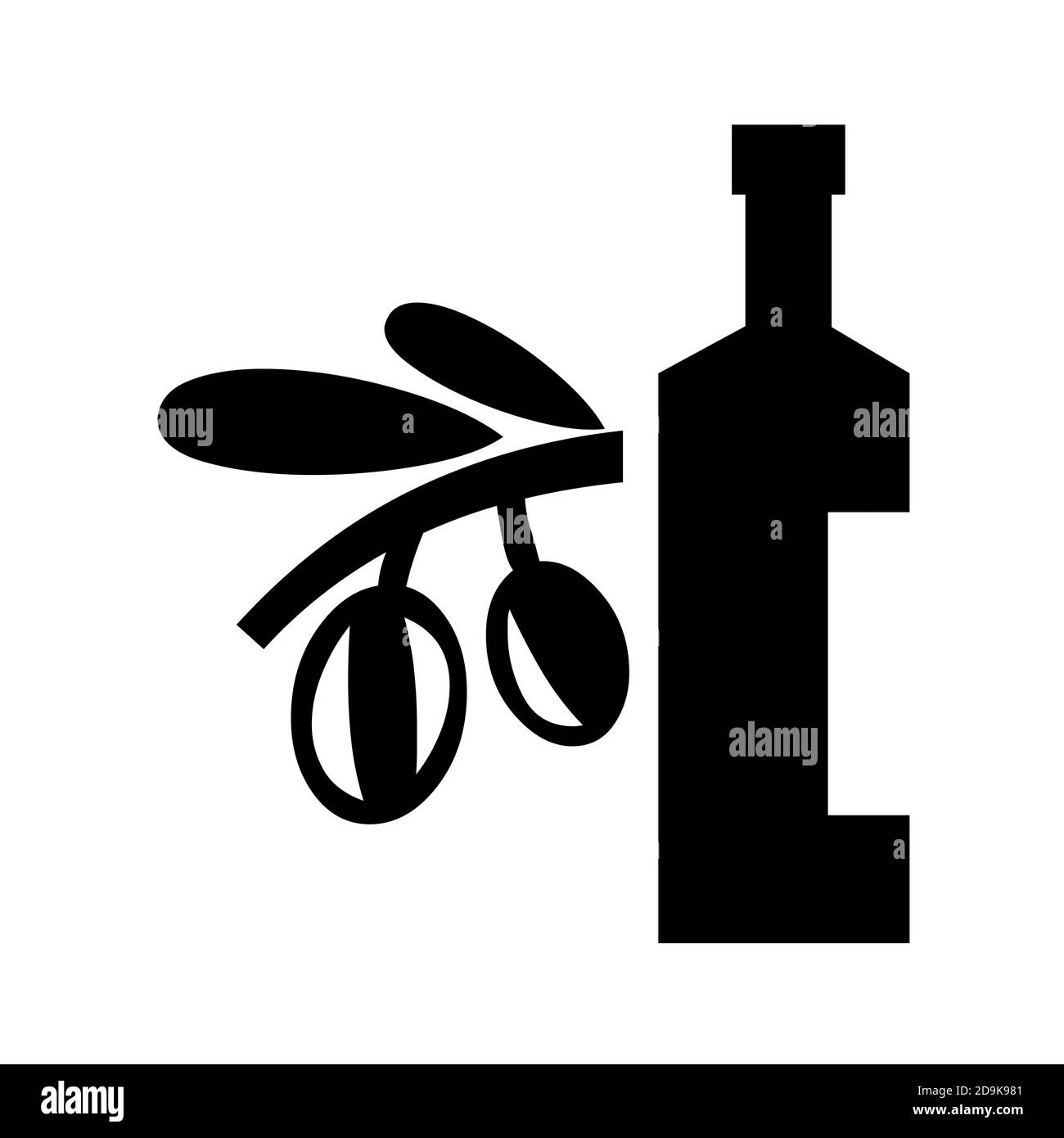 Bottle in olive oil Black and White Stock Photos & Images - Alamy