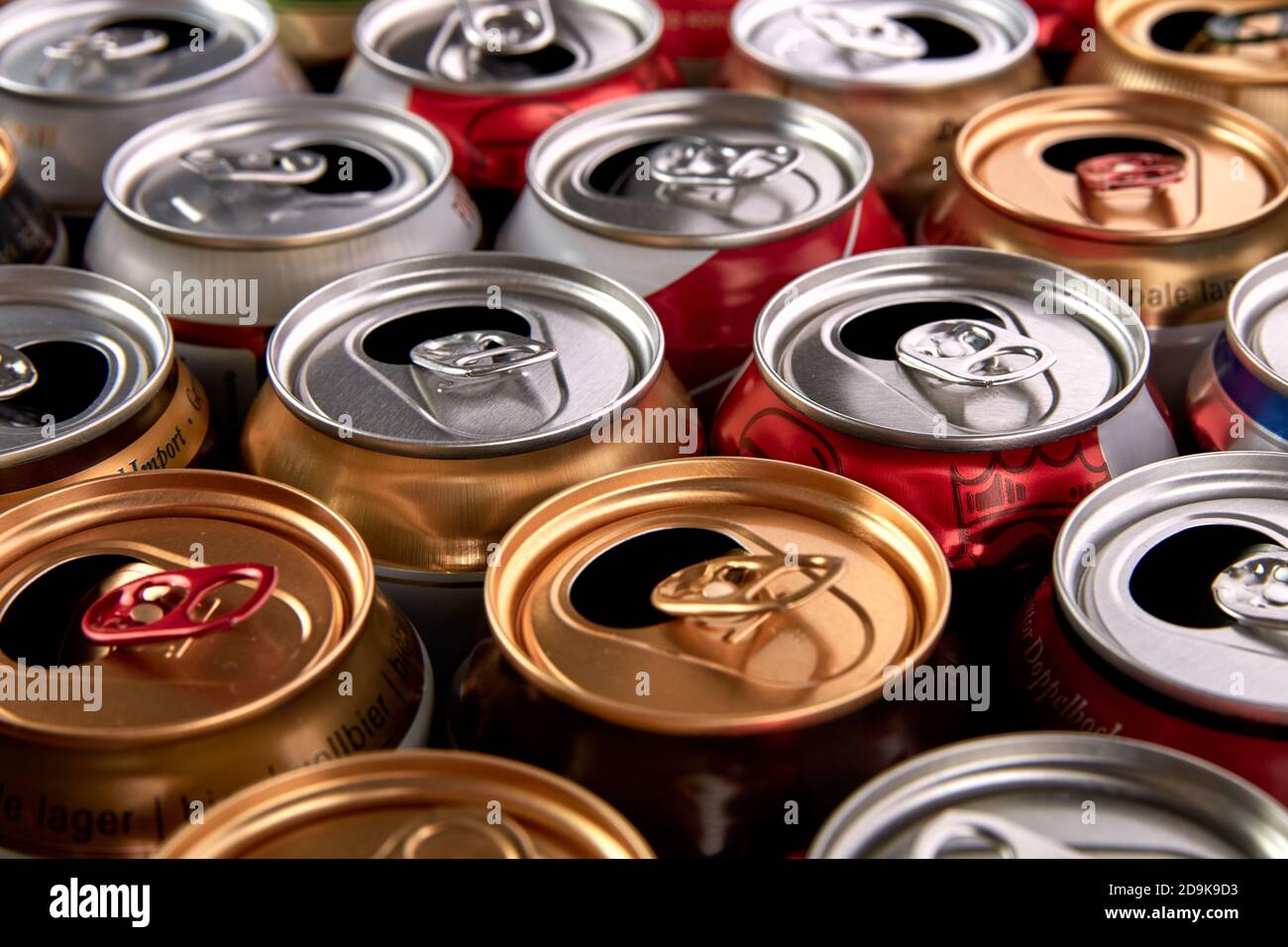 Empty aluminium drinks cans for recycling. 11.06.2019 Rostov-on-Don ...