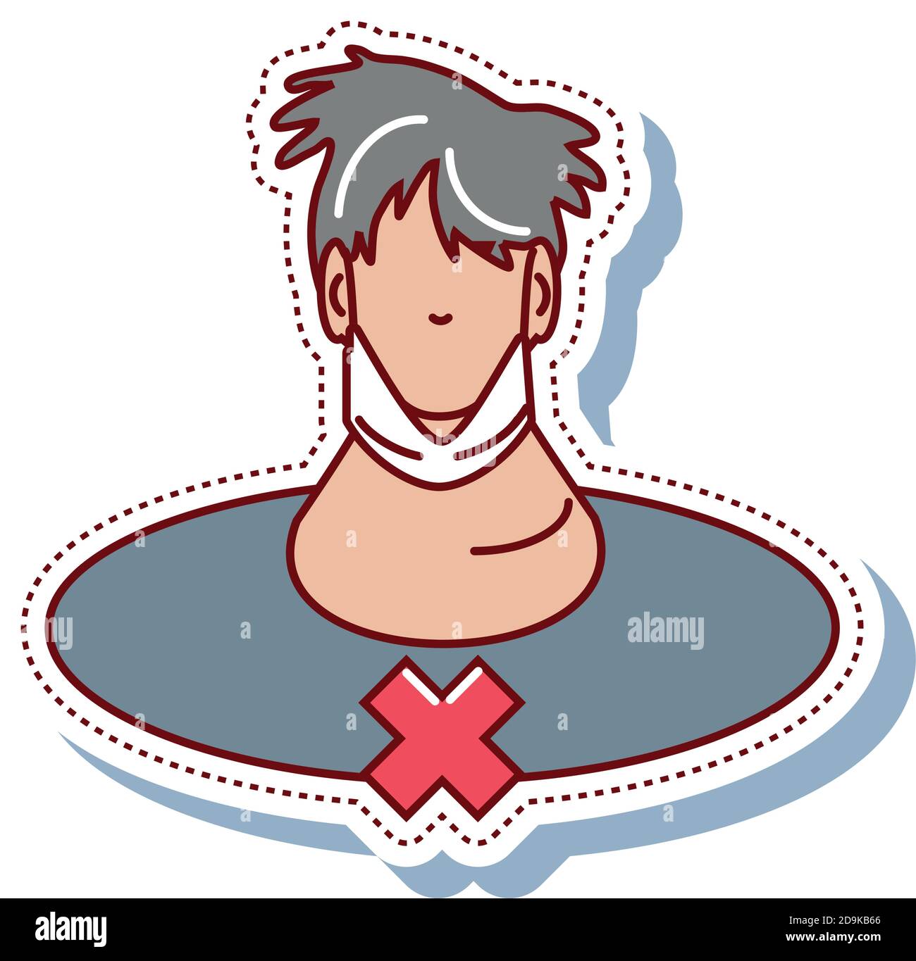 coronavirus covid 19, man protective mask do not take off vector ...