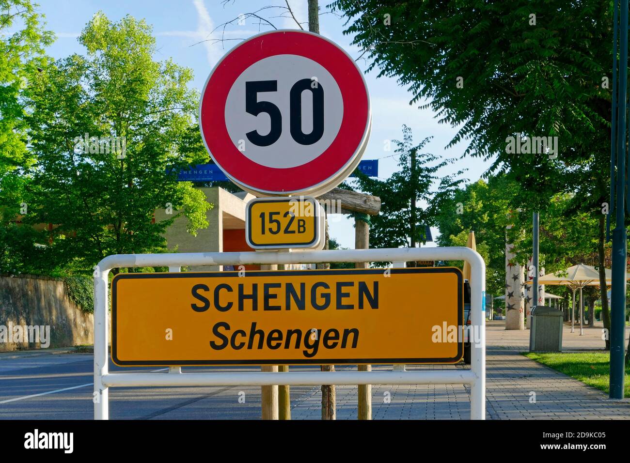 Schengen luxembourg sign schengen hi-res stock photography and images ...