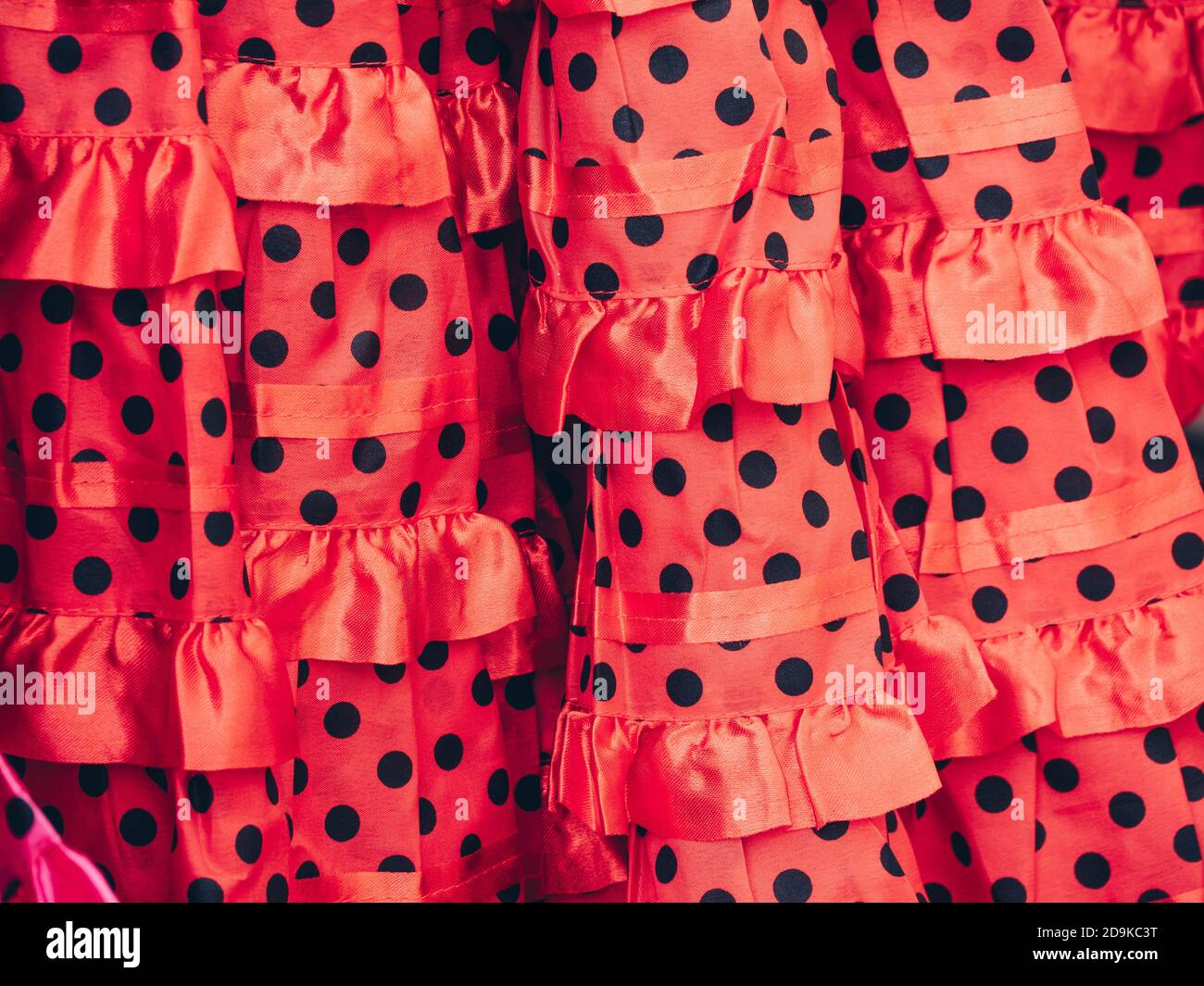 Shot of typical colored Spanish flamenco dress Stock Photo - Alamy
