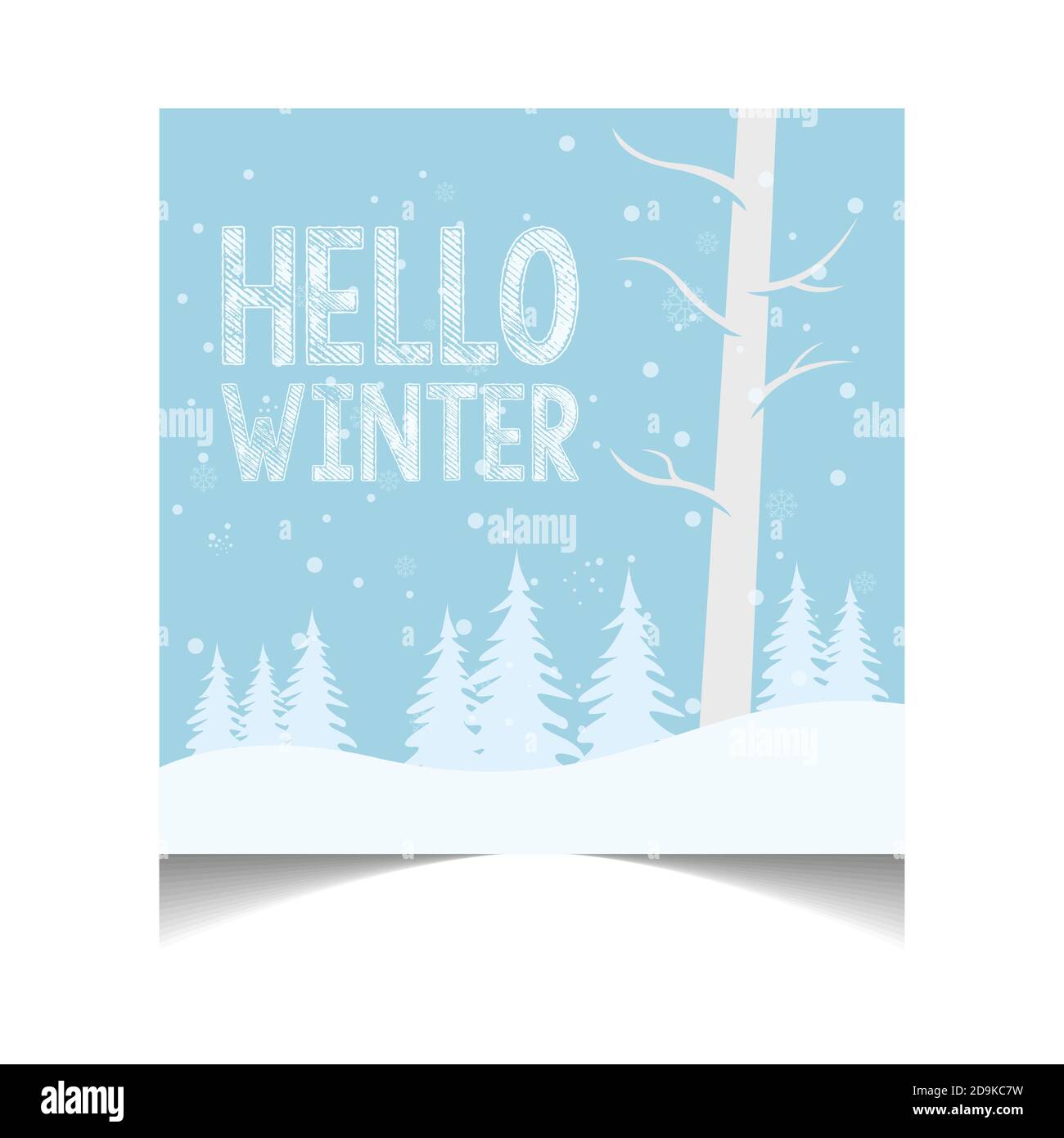 Poster hello december Cut Out Stock Images & Pictures - Alamy