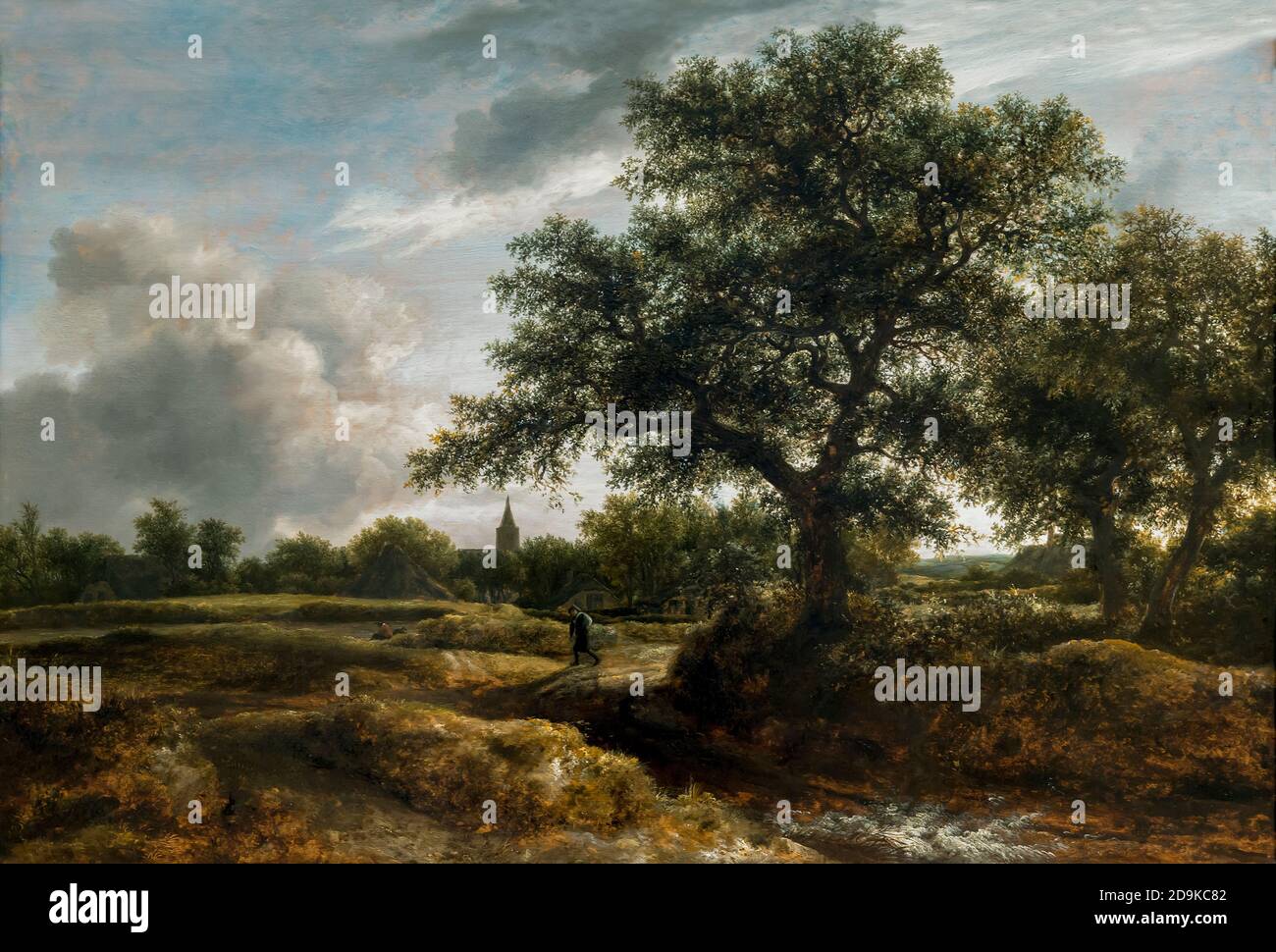 Landscape with a Village in the Distance, Jacob van Ruisdael, 1646 ...