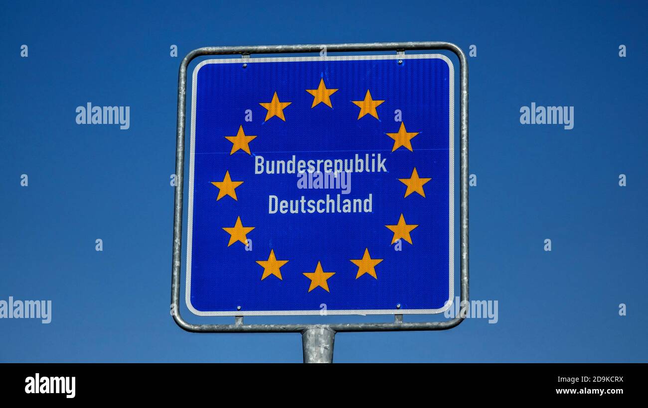 Border sign federal republic of germany hi-res stock photography and ...