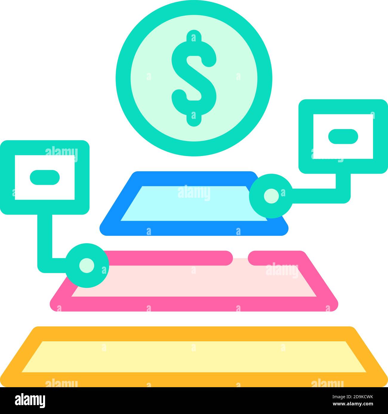 maslow pyramid color icon vector illustration sign Stock Vector Image ...