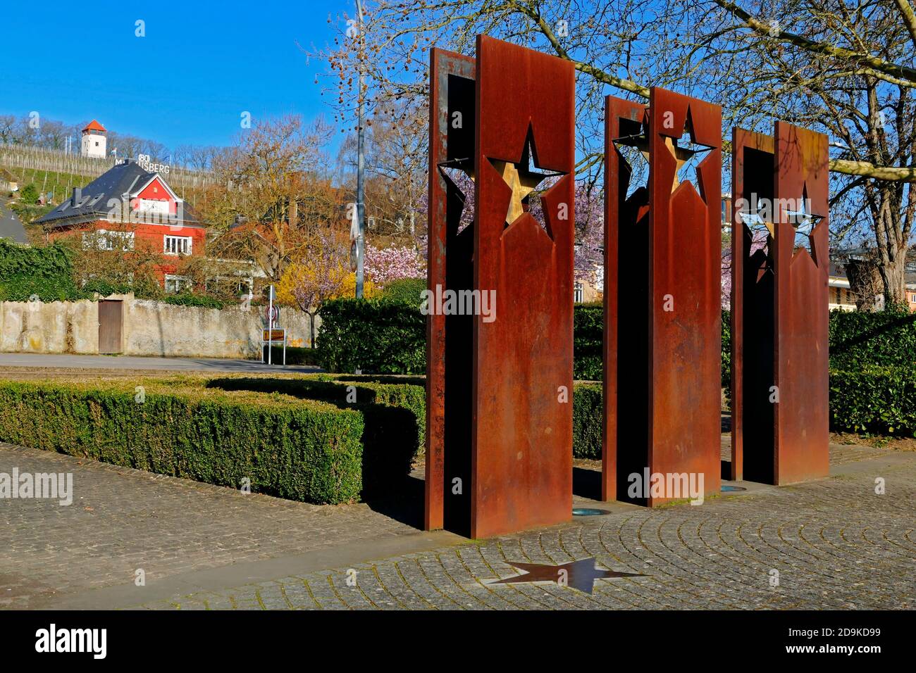 Europe Monument, Schengen, Grand Duchy of Luxembourg Stock Photo - Alamy