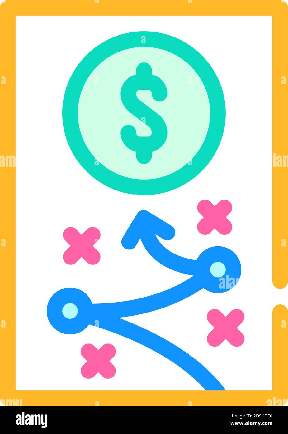 business strategy color icon vector illustration sign Stock Vector ...