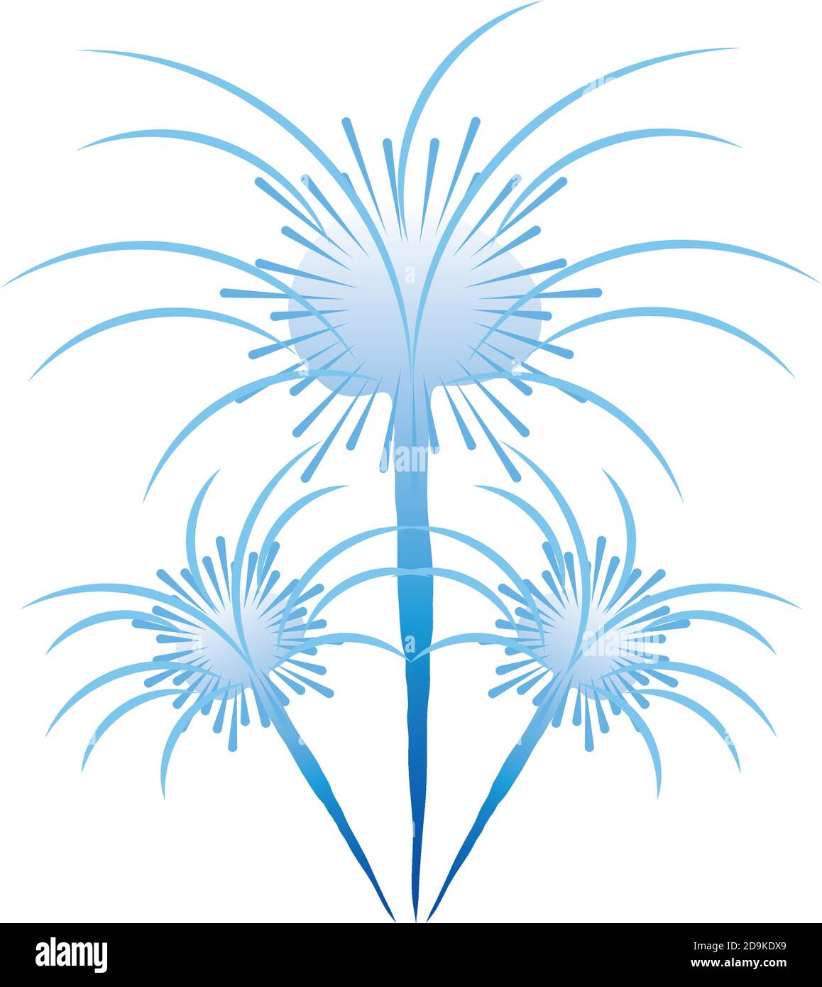 blue explosion fireworks celebration carnival festive party vector ...