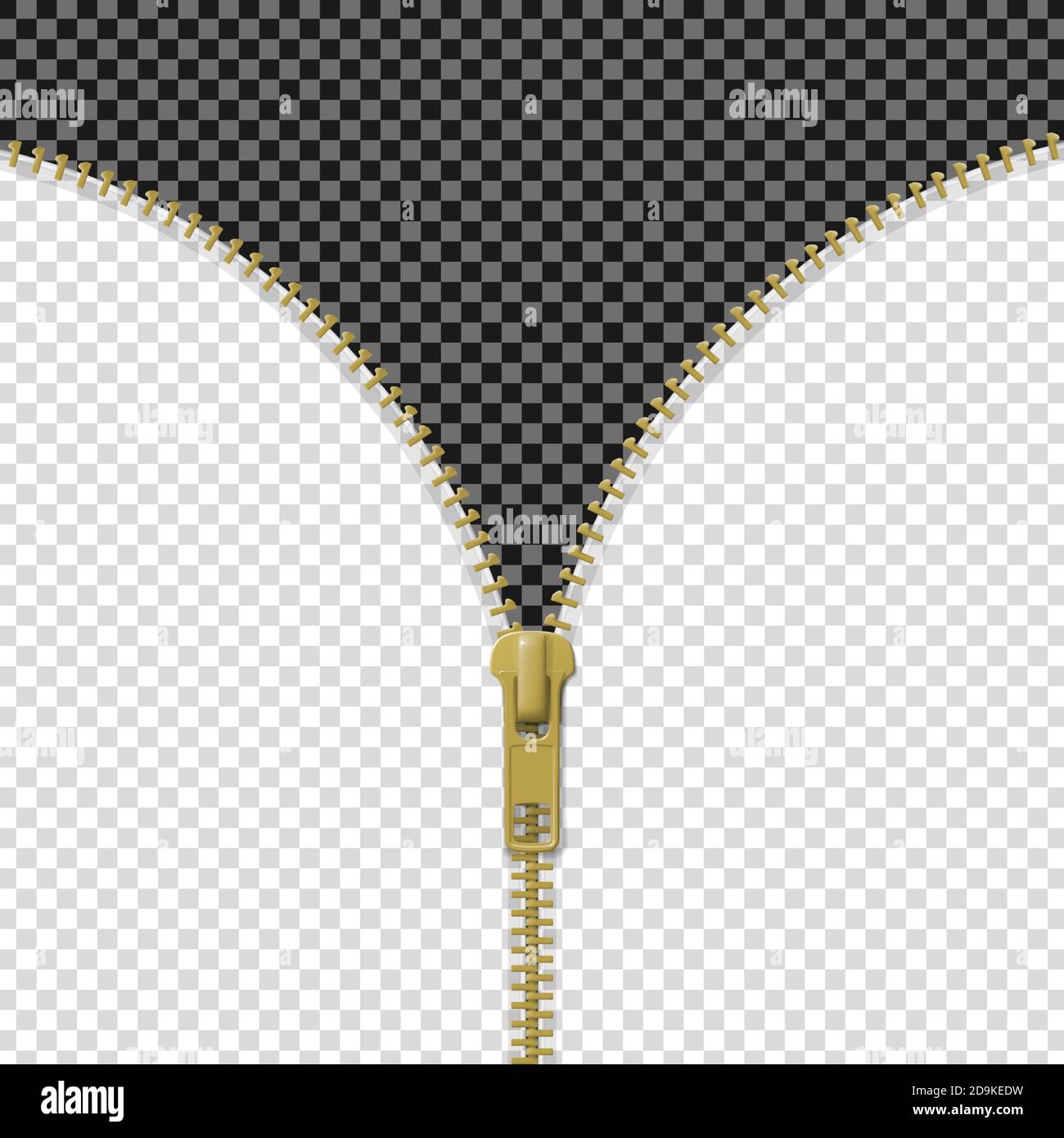 Zipper lock half open with transparency Stock Vector Image & Art - Alamy