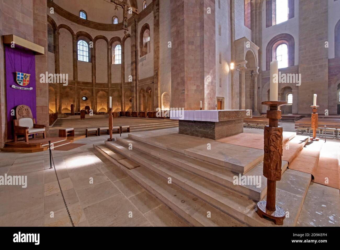 Chancel in Speyer Cathedral, Rhineland-Palatinate, Germany Stock Photo ...
