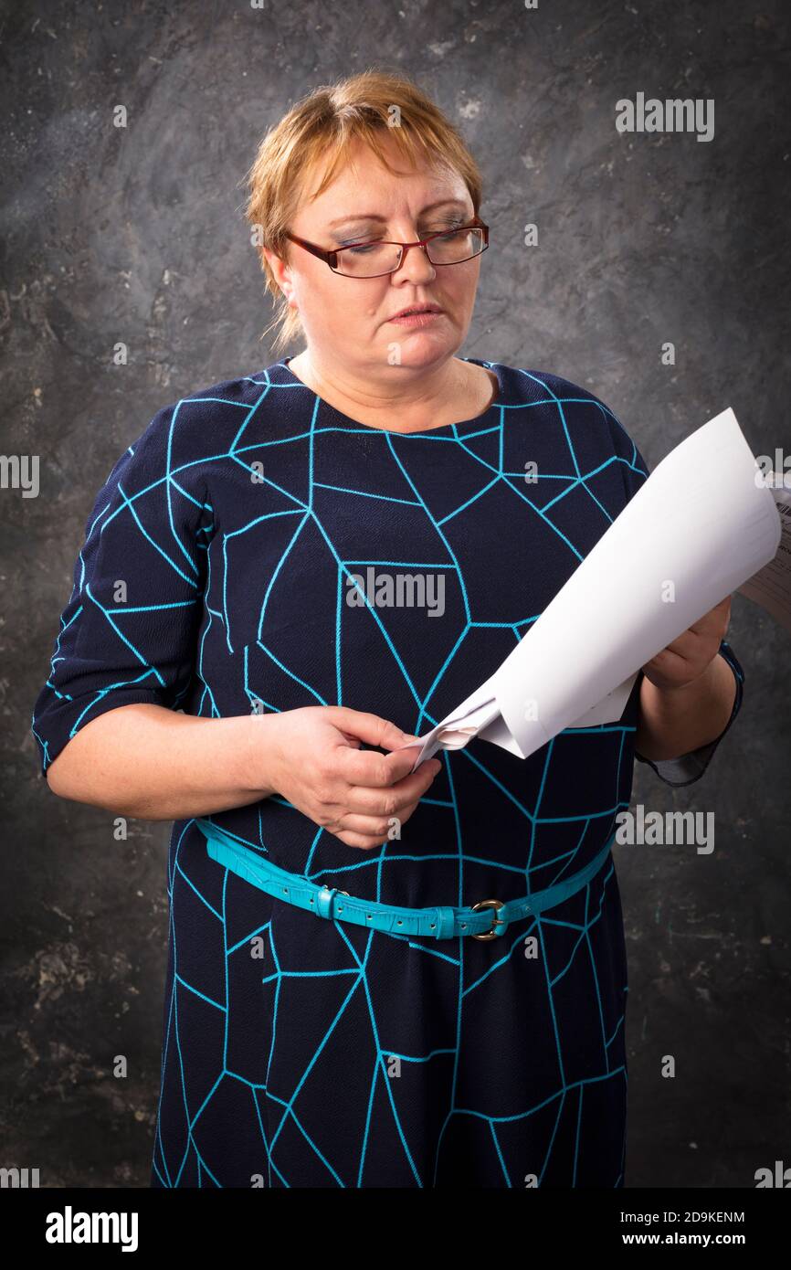 Strict mature woman hi-res stock photography and images - Alamy