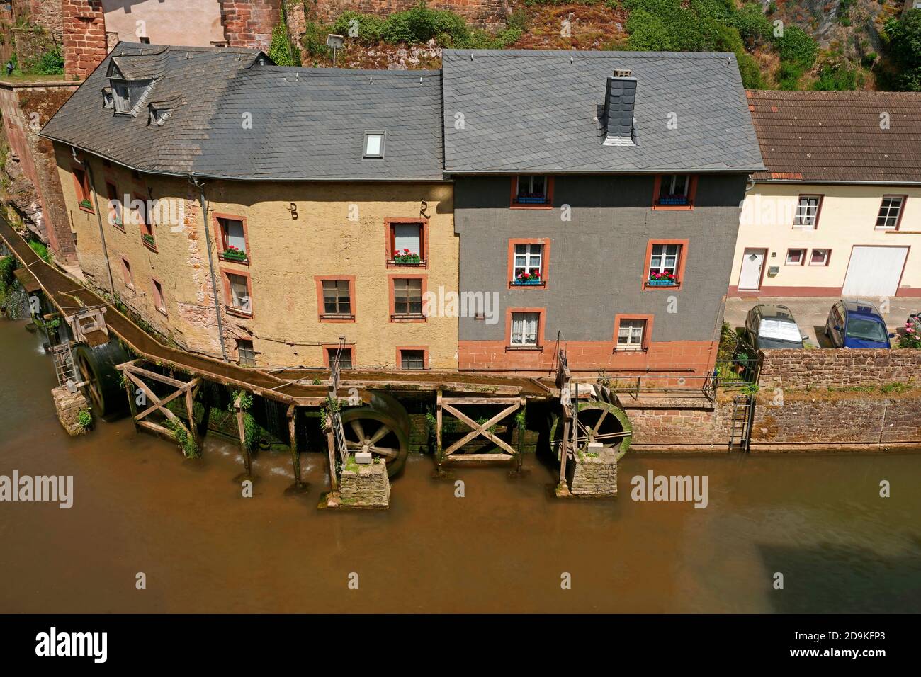 Hackenberger muhle and leukbach in saarburg hi-res stock photography ...