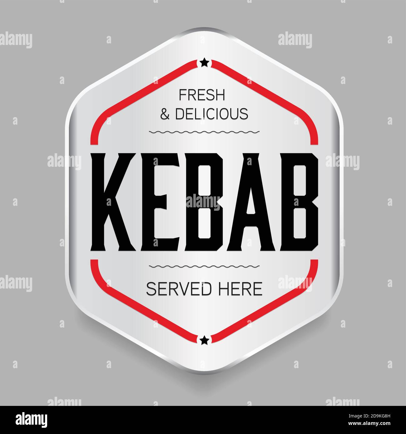 Fresh Kebab stamp sign badge vintage Stock Vector Image & Art - Alamy