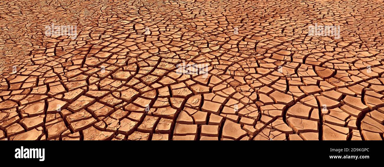 Desert. Aerial view of a beautiful cracks in the ground. texture, deep ...