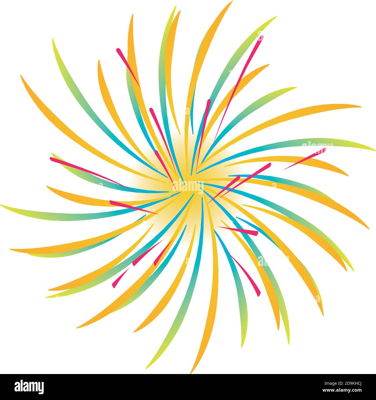 sparkling firework festive celebration party vector illustration Stock ...