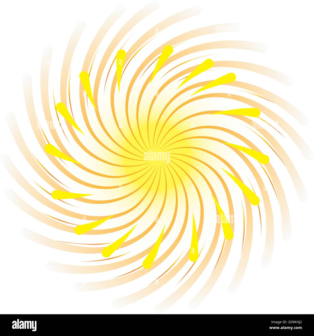 fireworks yellow swirl celebration carnival festive party vector ...