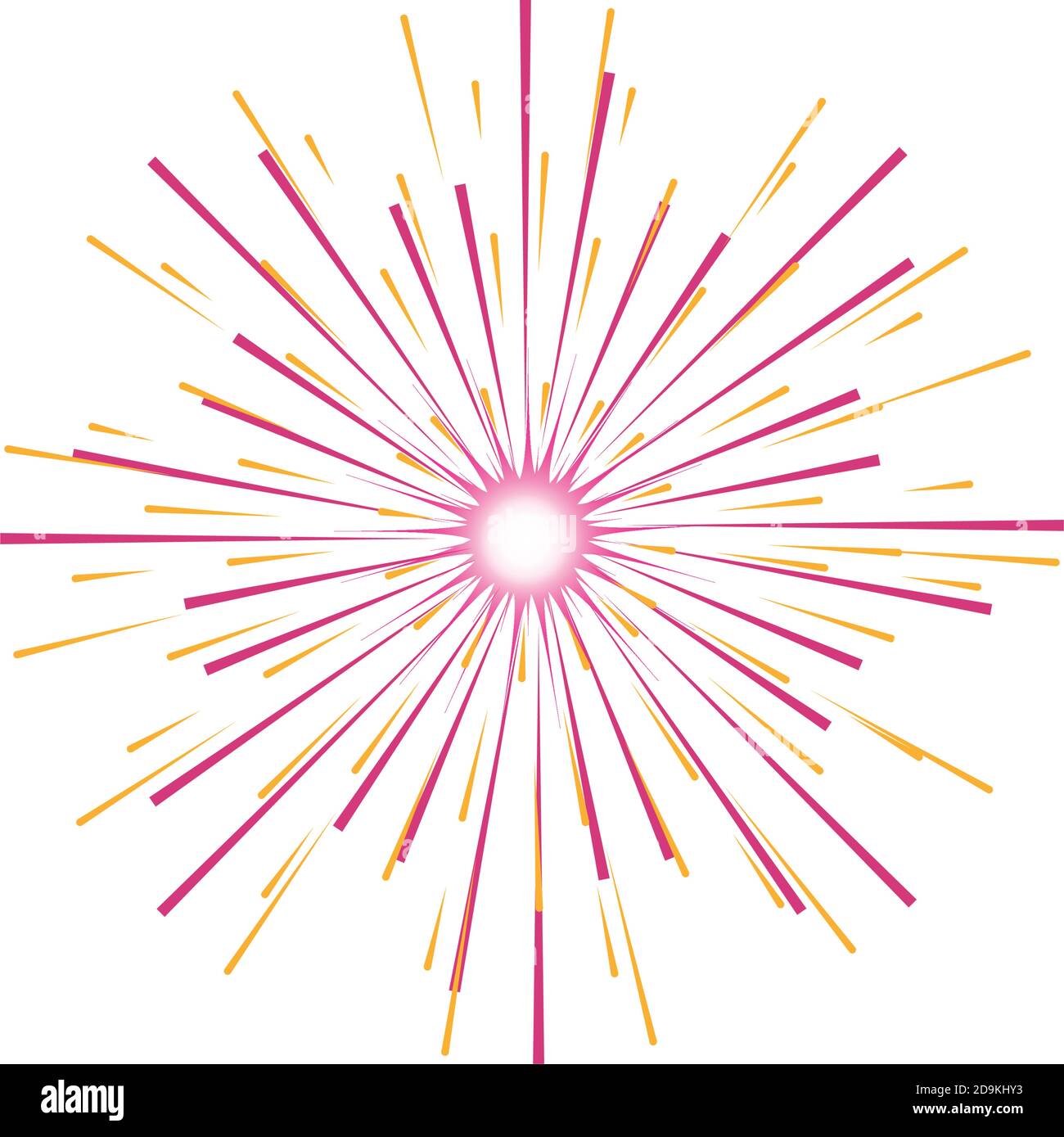 firework burst luminosity celebration carnival festive party vector ...