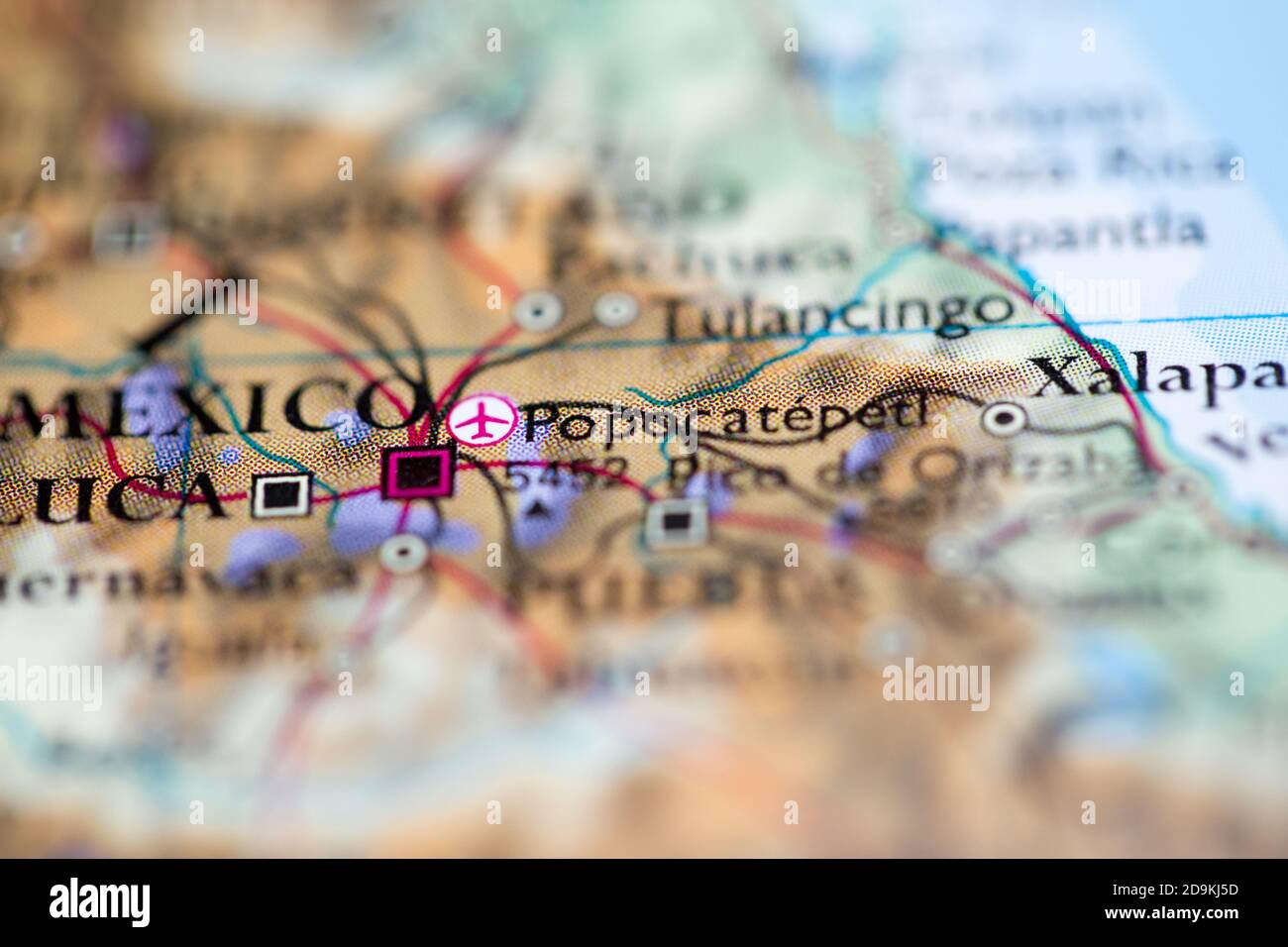 Mexico map elevation hi-res stock photography and images - Alamy
