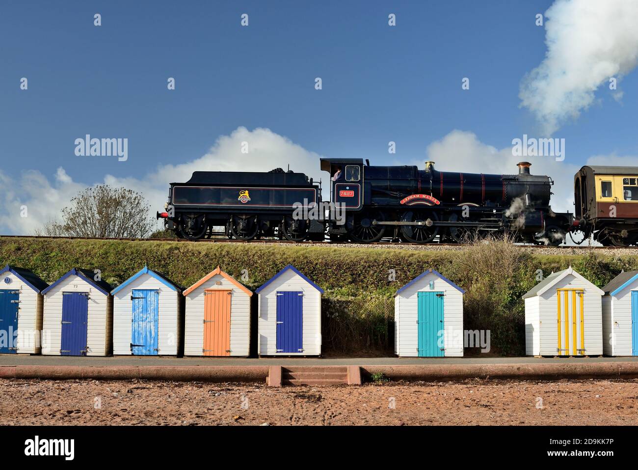 Steam train passing goodrington hi-res stock photography and images - Alamy