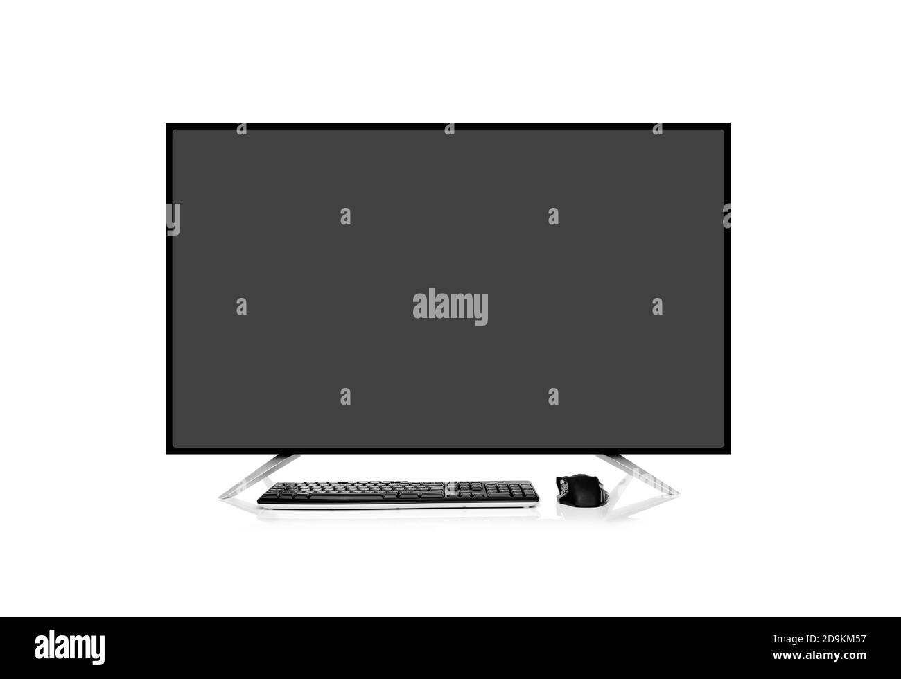 Desktop computer isolated on white background Stock Photo - Alamy