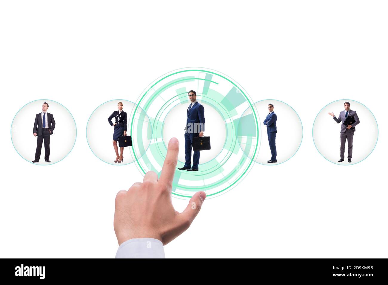 Recruitment and employment concept with the businessman Stock Photo - Alamy