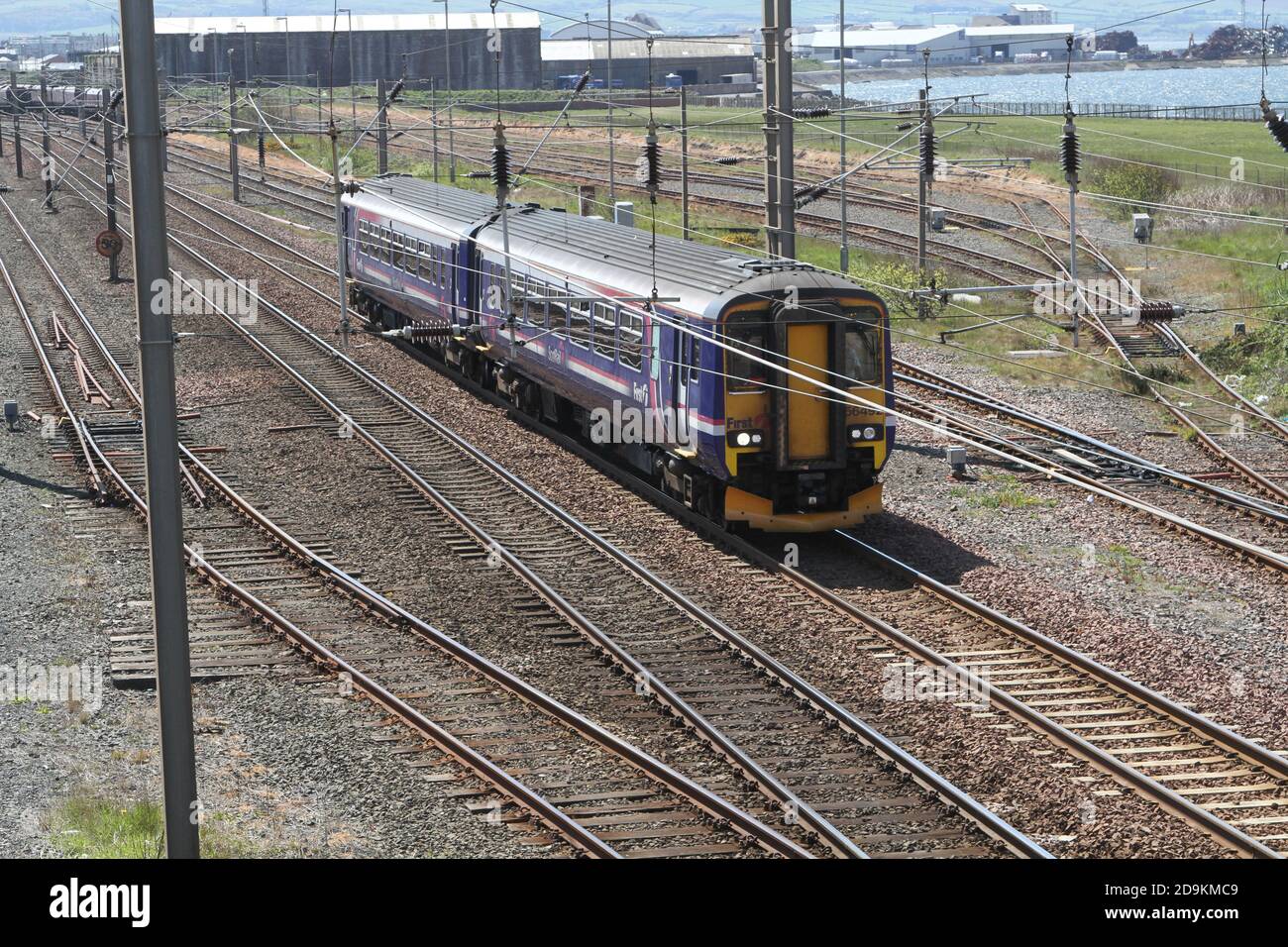 Strathcylde Passenger Transport Train, Ayr Ayrshire, Scotland, UK Scotrail passenger train ...