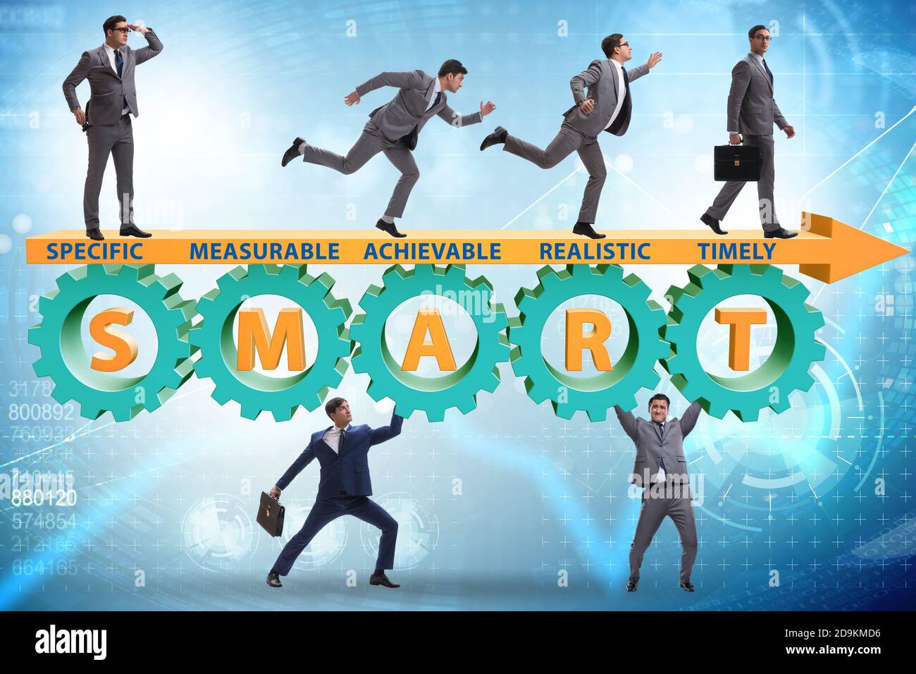 Concept of SMART objectives in the performance management Stock Photo ...