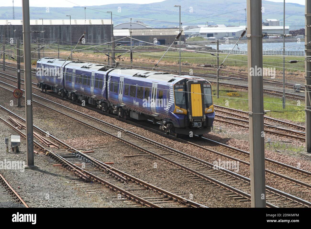Strathcylde Passenger Transport Train, Ayr Ayrshire, Scotland, UK Scotrail passenger train ...