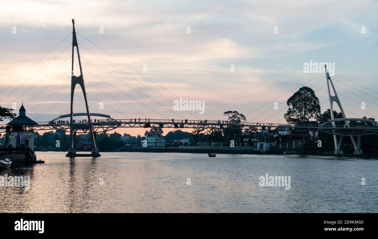 Darul Hana Bridge, kuching, during sunset Stock Photo - Alamy