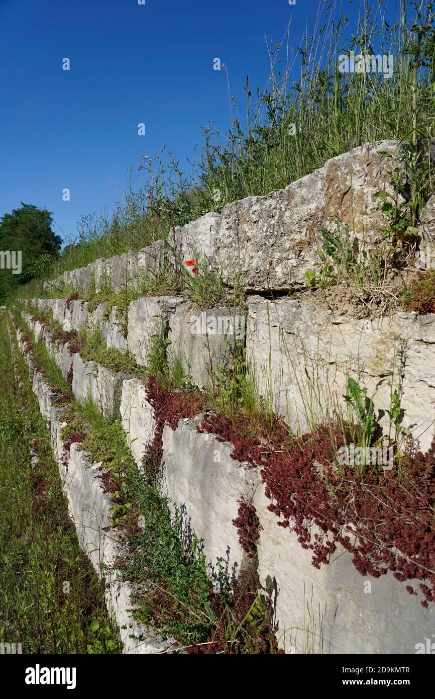 Slope reinforcement with granite blocks hi-res stock photography and ...