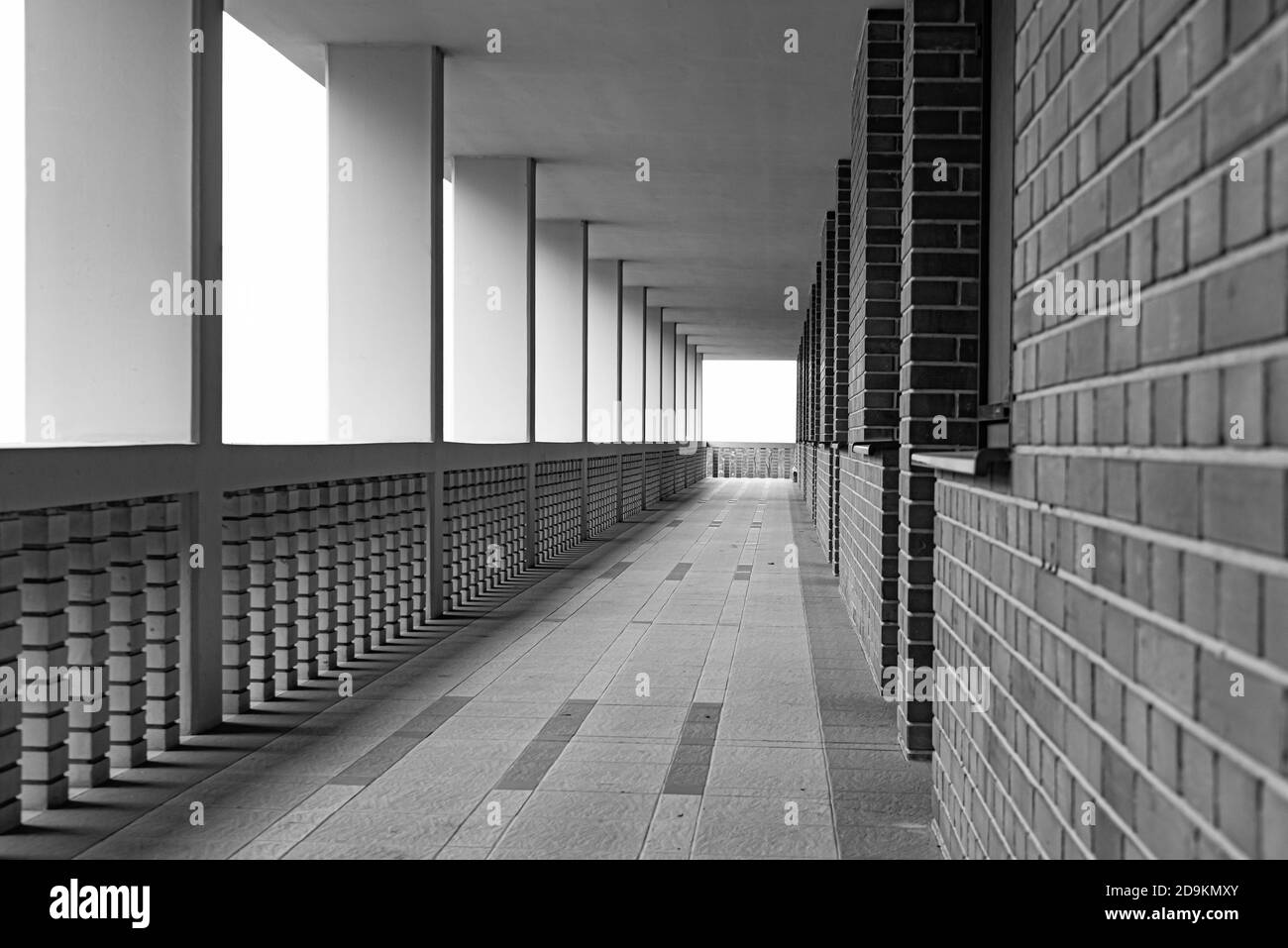 Terrace or balcony of a large building Stock Photo - Alamy