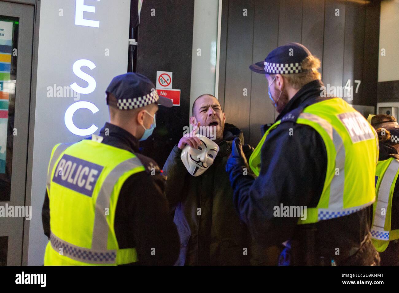 Angry protester shouts police hi-res stock photography and images - Alamy