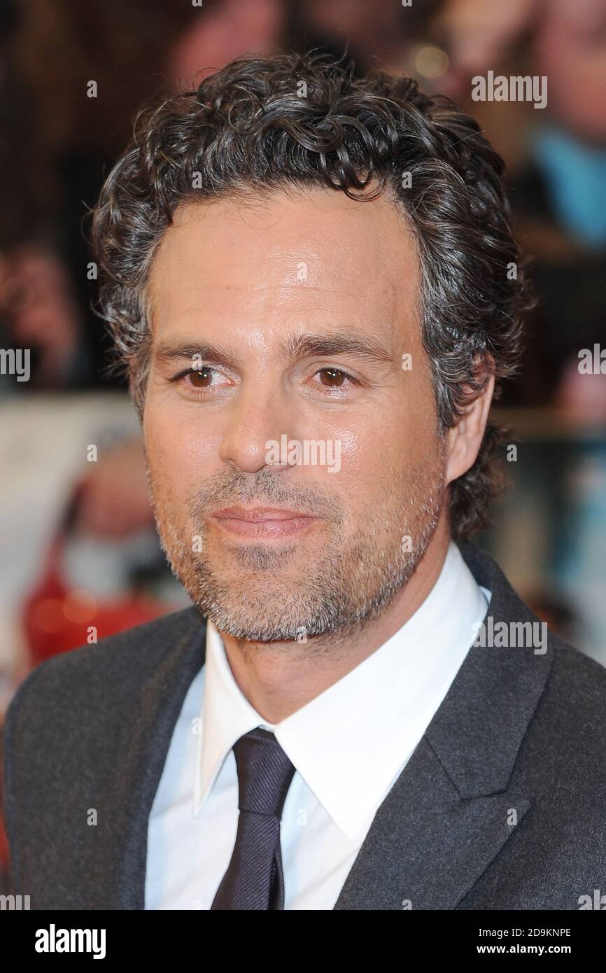 Mark Ruffalo attends The European Premiere of Marvel Avengers Assemble ...