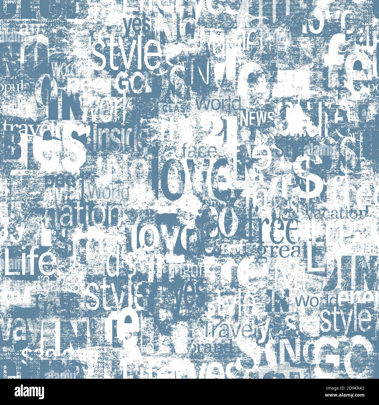 Abstract grunge urban geometric words, letters seamless texture. Aged ...