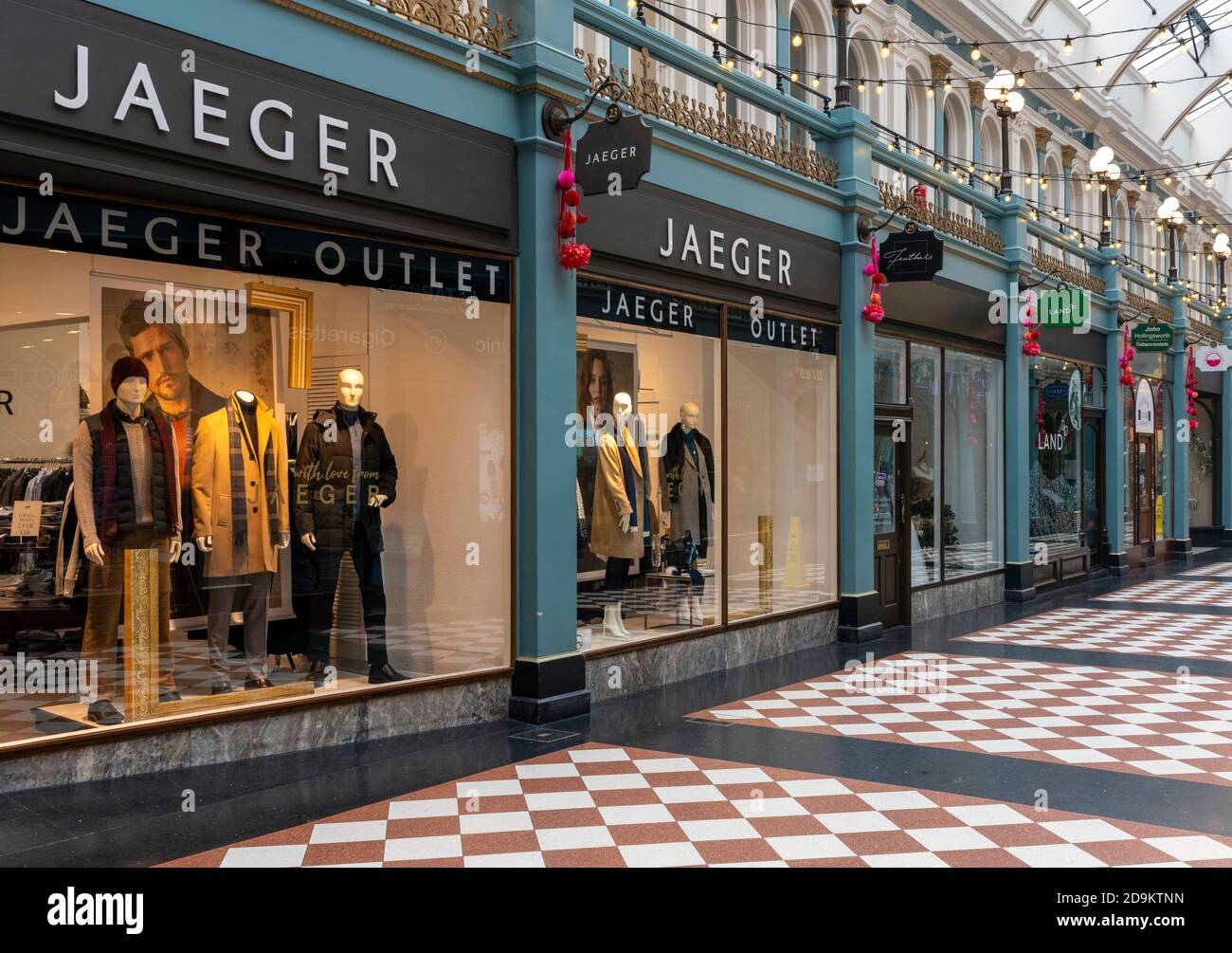 Retail shops including Jaeger in Great Western Arcade, Colmore Row ...