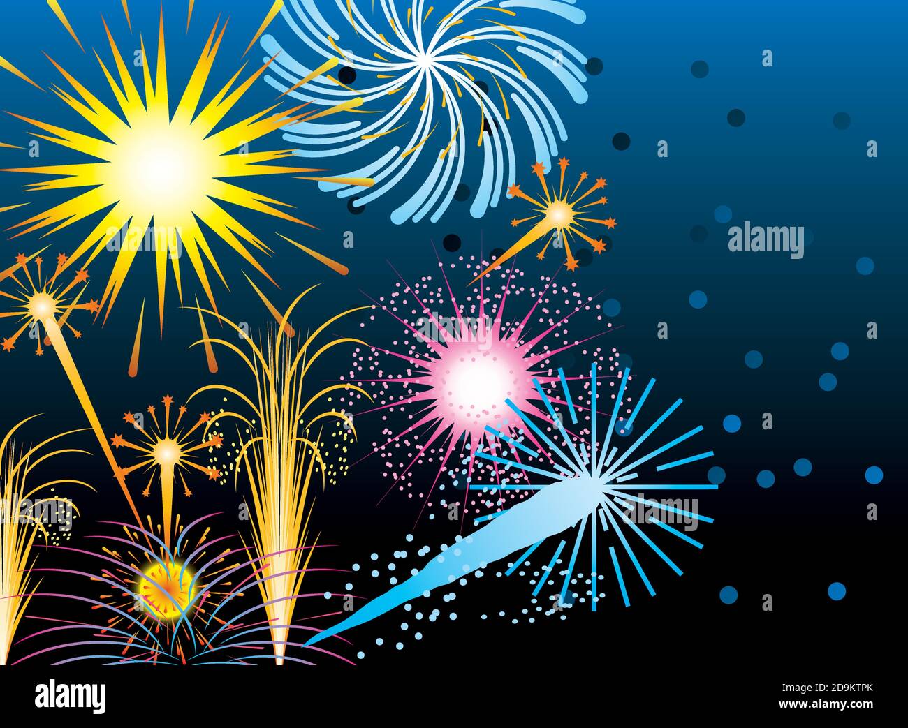 fireworks celebration festive party anniversary layout vector ...