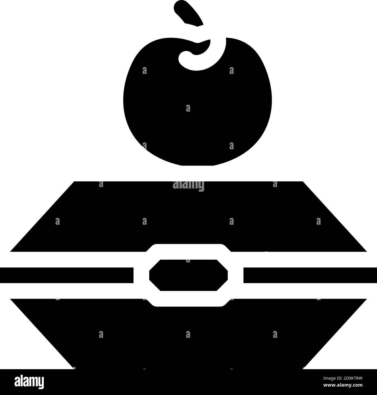 food in box glyph icon vector illustration Stock Vector Image & Art - Alamy