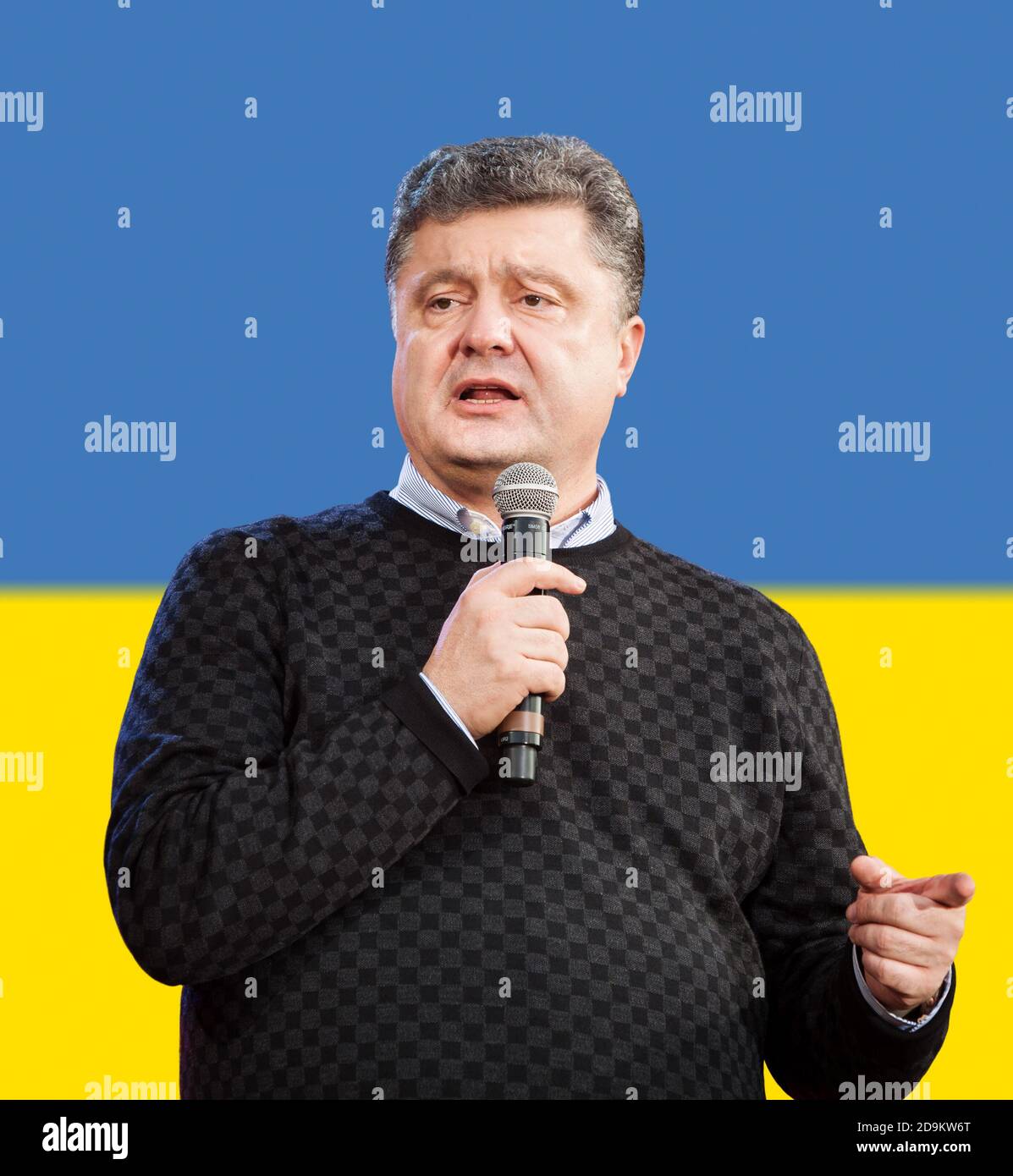 UZHGOROD, UKRAINE - MAY 1, 2014: Most rating Ukrainian presidential ...