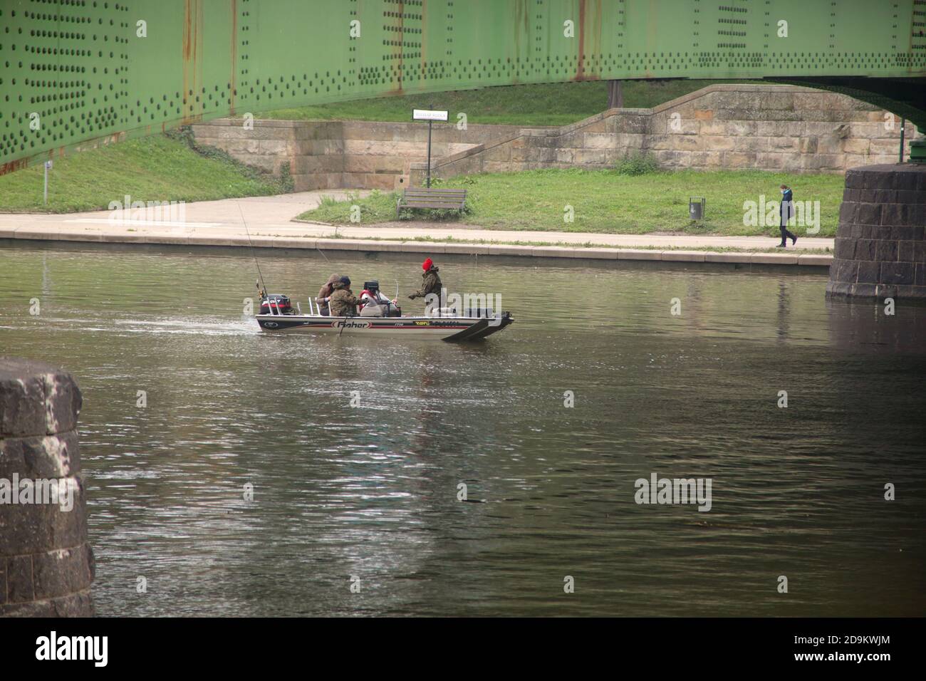 Vistula bridge fishing hi-res stock photography and images - Alamy