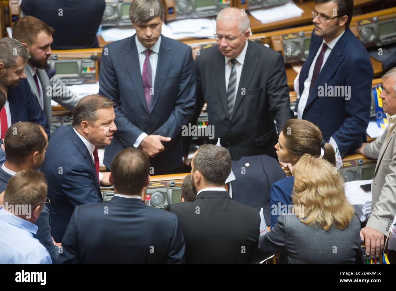 KIEV, UKRAINE - Sep. 07, 2017: The leader of the radical Ukrainian ...
