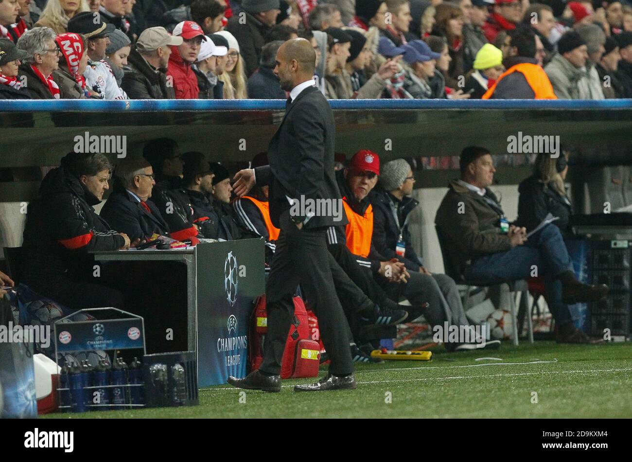 Coach Pep Guardiola of Bayern Munich during the Champion League 2014 ...